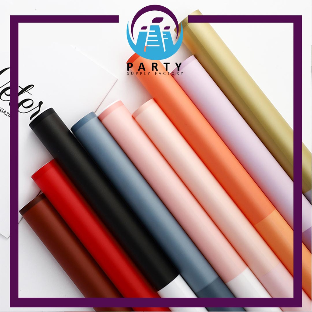 20 CHECKER 2 TONE FLOWER WRAPPING SHEET / PLASTIC / BOUQUET WRAPPER ...