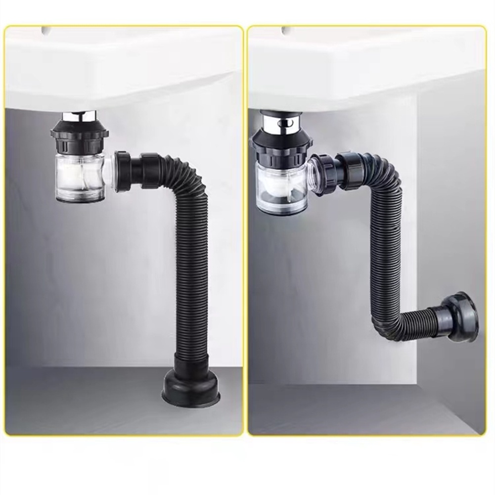 【Ready Stock】1Set Basin Flip Drain Steel Bathroom Vanity Sink ABS ...