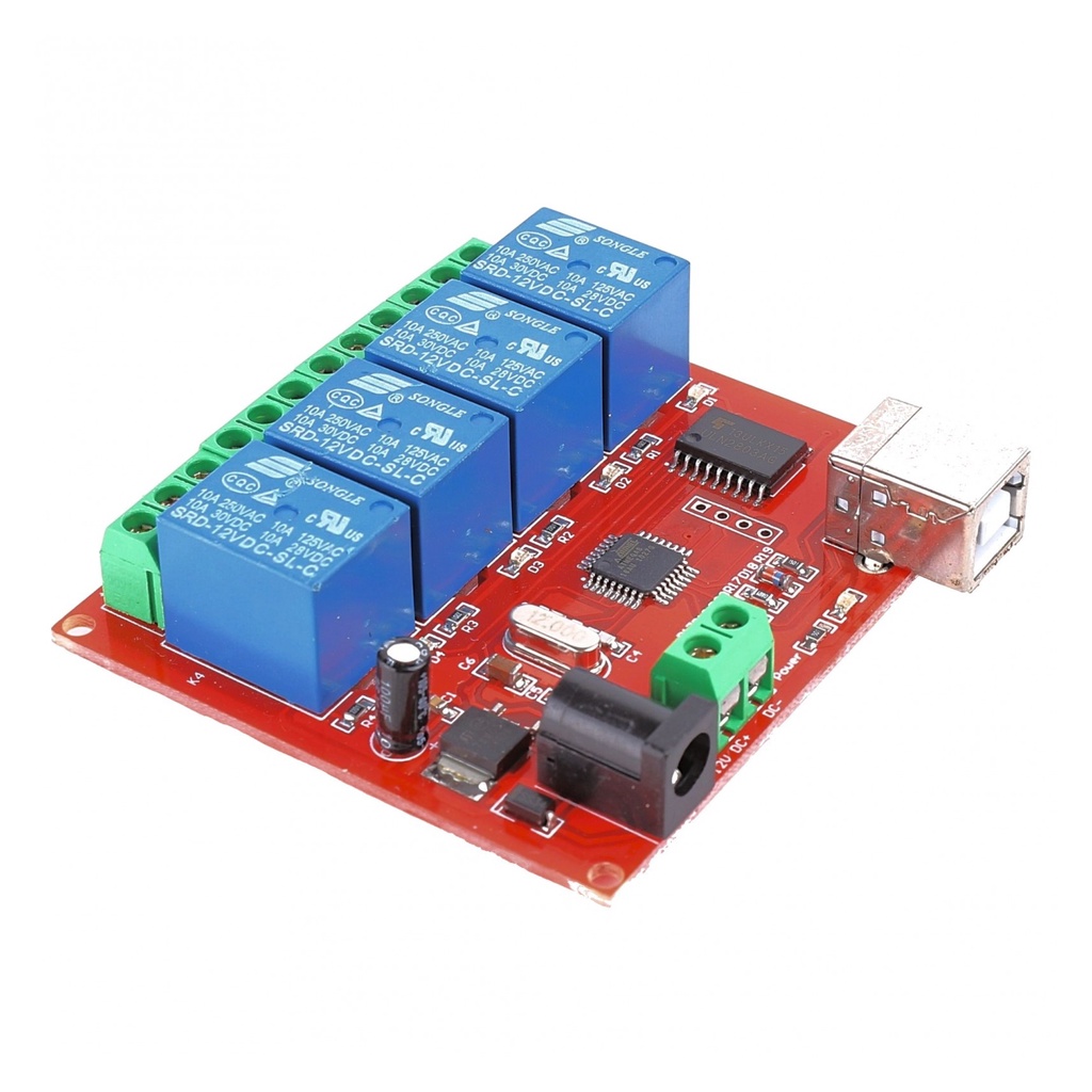 USB Control 4 Channel Module 5V Relay Module | Shopee Singapore