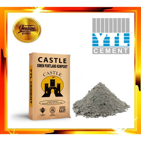1KG YTL Castle Cement / GREY CEMENT / Composite Cement / Concrete Grey ...