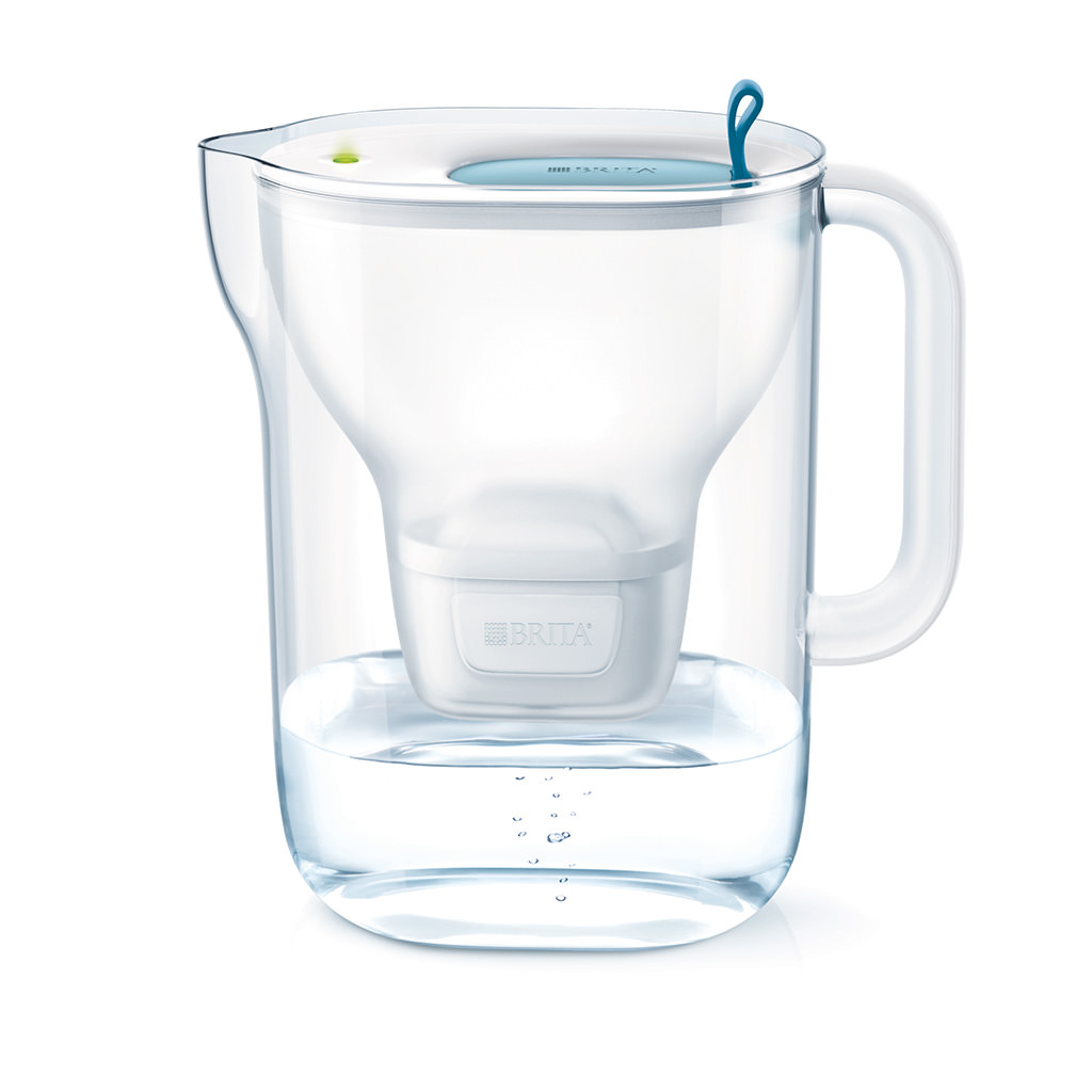 BRITA Style Water Pitcher with MAXTRA+ Filter (2.4L, Soft Blue ...