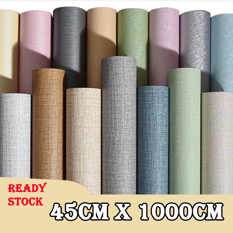 10 Meter Wood Wallpaper Self-Adhesive Sticker WALLPAPERS Hiasan Dinding ...