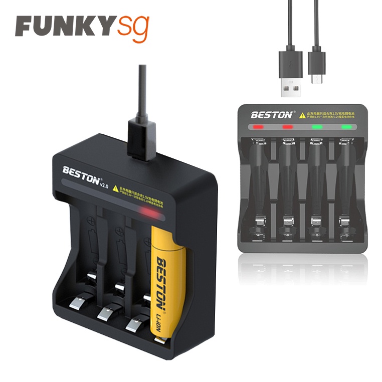 BESTON Battery Charging Dock Station For Beston Rechargeable AA and AAA ...