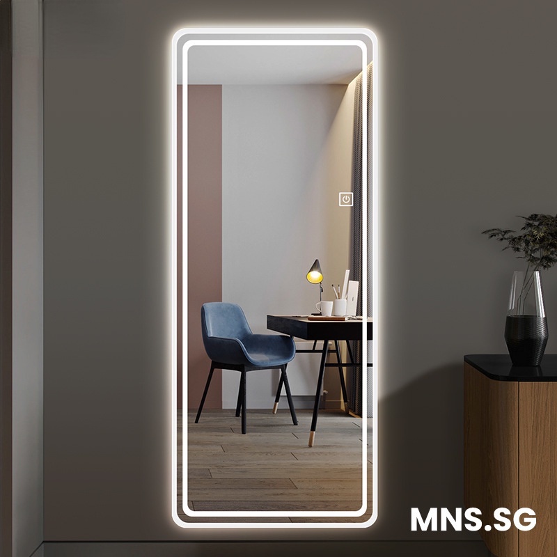 MNS Long Mirror Intelligent Dressing Mirror Led Lamp Mirror Full Body ...