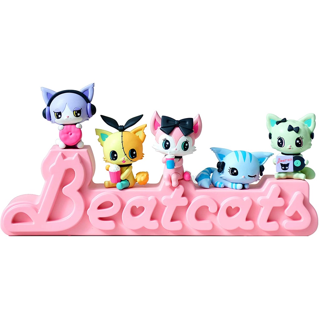 Beatcats TABLE COLLECTION Figure Set Layla, Mia, Chelsea, Emma, Rico ...