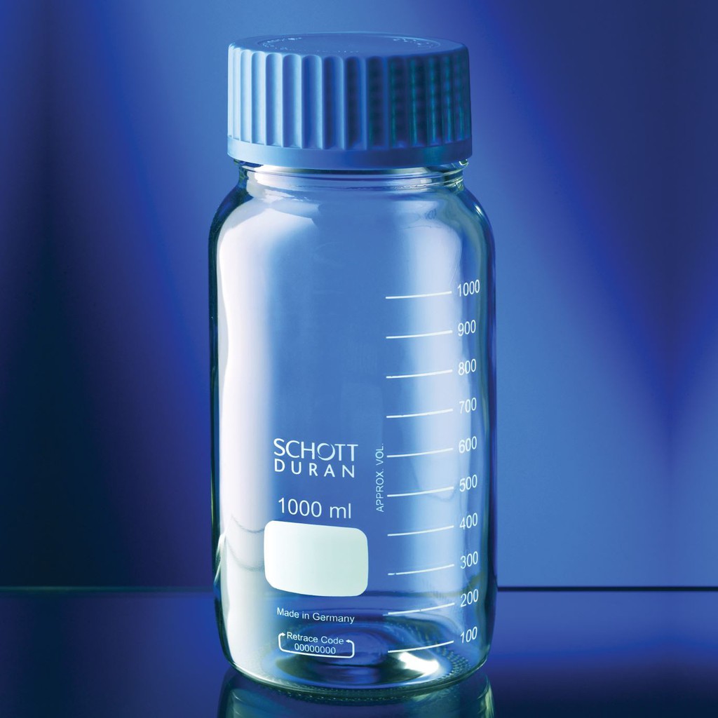 Sample Bottle 1000 ml Wide Mouth DURAN | Lab Bottle WIDE MOUTH | Shopee ...
