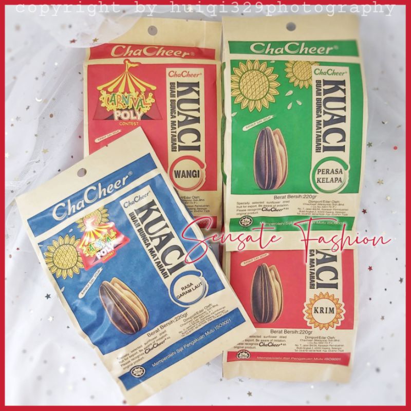 ChaCheer Kuaci Wangi 220g -Sunflower Dried Fruit - Buah Bunga Matahari ...