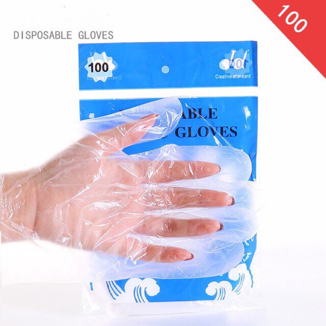 Safety Hygiene Plastic Disposable Glove (100pcs/pack) | Shopee Singapore