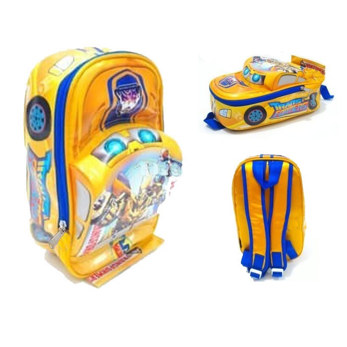 It's Cool!! Transformers BUMBLEBEE Print Car Backpack For Toddlers ...