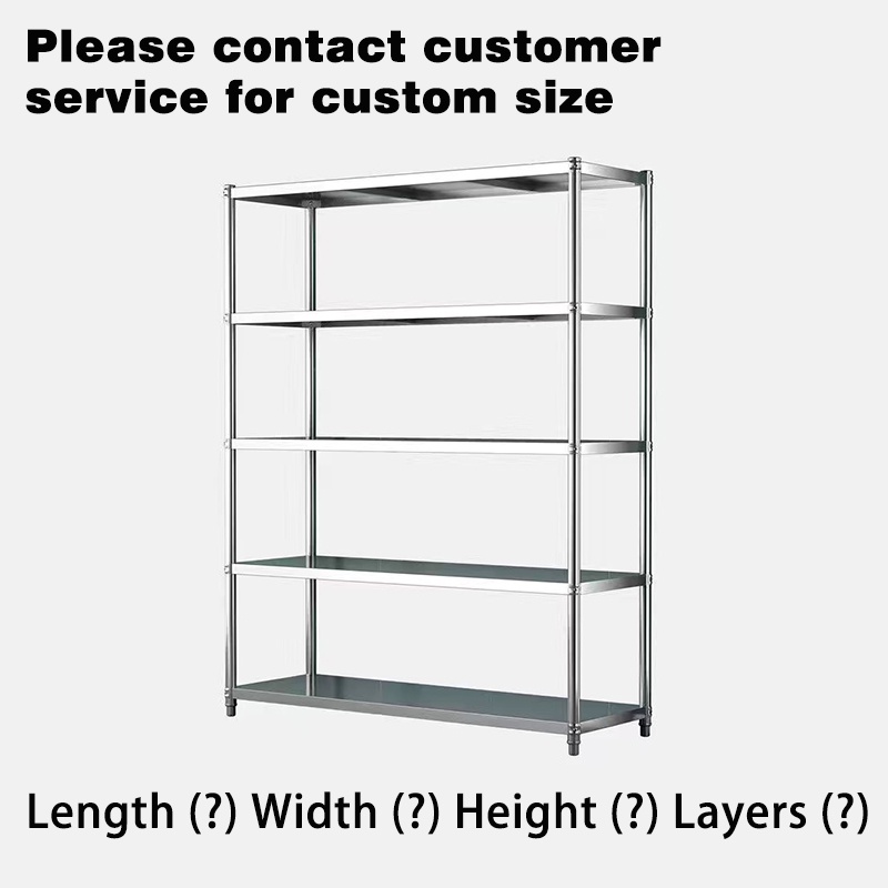 YOULITE SUS Kitchen Rack Kitchen Storage Rack Kitchen Shelf With Wheels ...