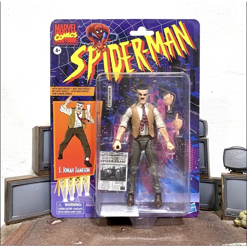 (Damage card) Hasbro Marvel Legends Vintage Spiderman Spider-man J ...