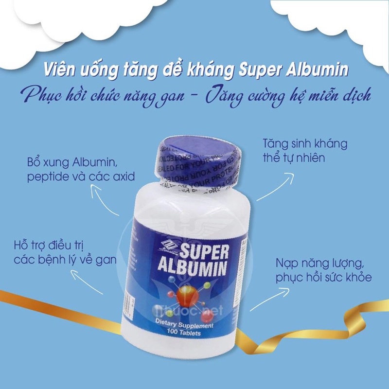 Super ALBUMIN Vial Of 100 Us Tablets Helps Strengthen Immunity ...