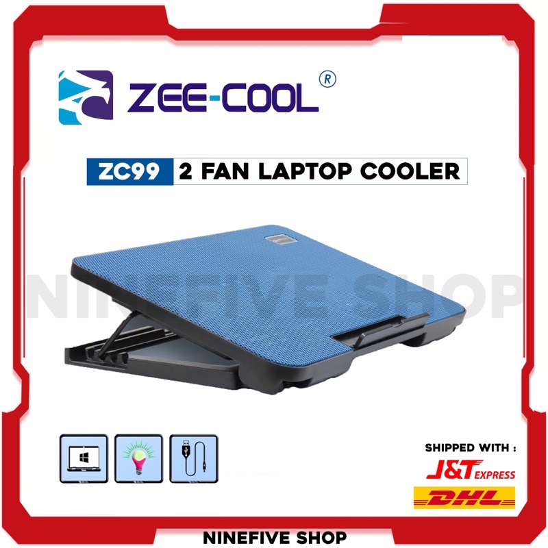 [READY STOCK] Zee-Cool ZC99 Laptop Cooling Pad Cooler Fan | Shopee ...