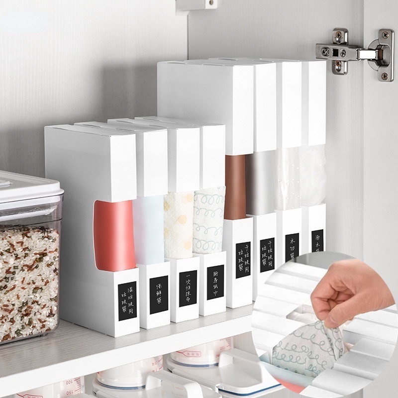 Household Premium Garbage Bag Storage Box / Practical Wall Mounted ...