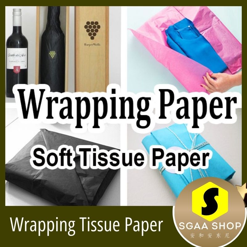 100pcs/set Soft Tissue Wrapping Paper Gift Packaging Flower Wrapping ...