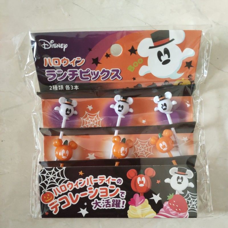 Bento pick mickey mouse cake fruit skewer Halloween edition | Shopee ...