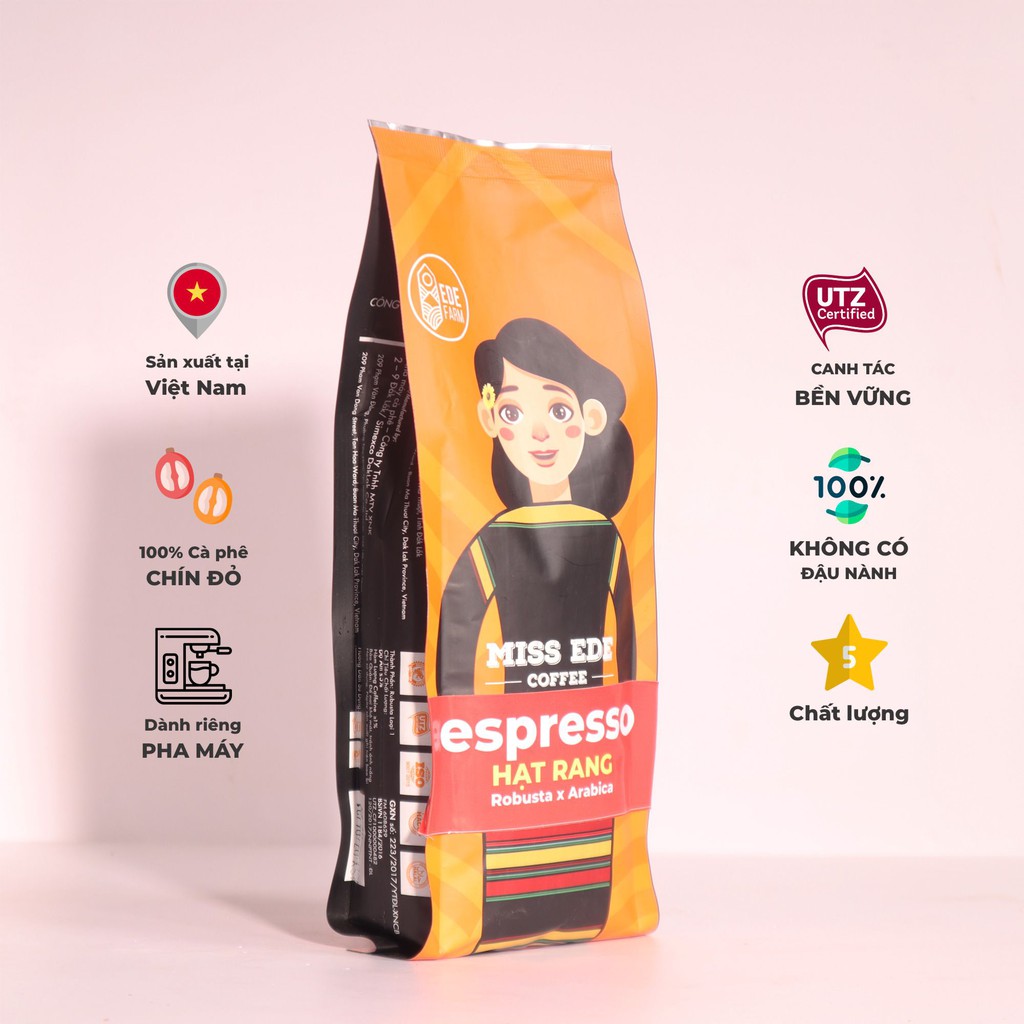 Espresso Coffee - MISS EDE Premium Roasted Beans 250g (100% Robusta ...
