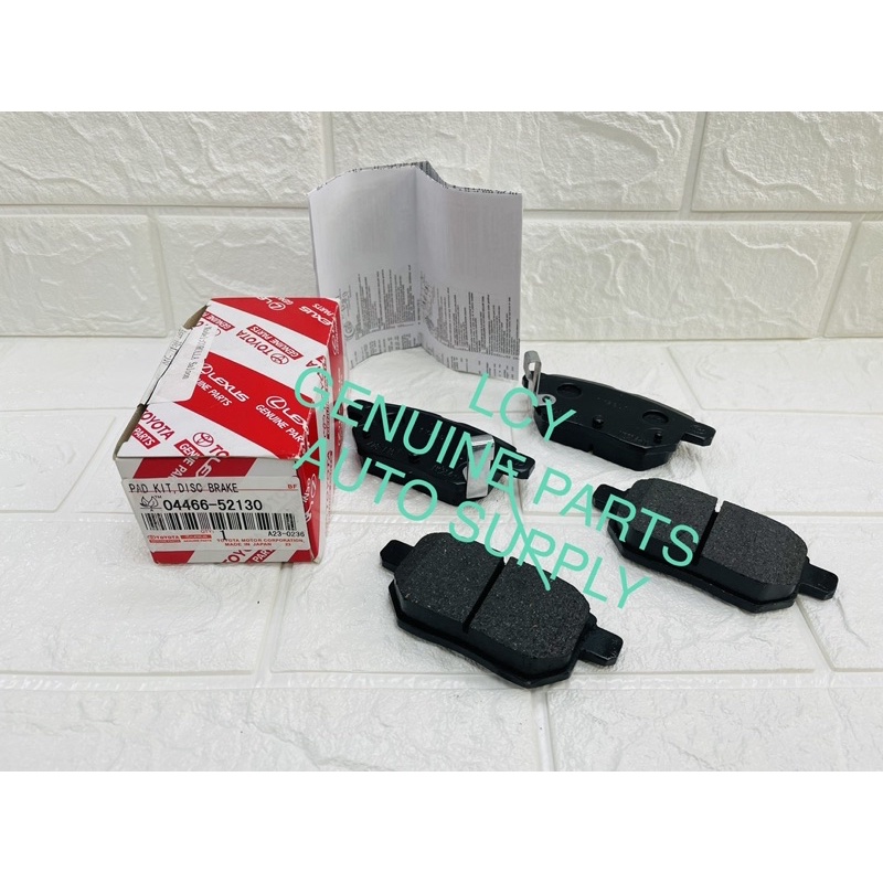 TOYAOTA VIOS NCP93,NCP 150,ALTIS 08Y-14Y BRAKE PAD (REAR) (04466-52130 ...