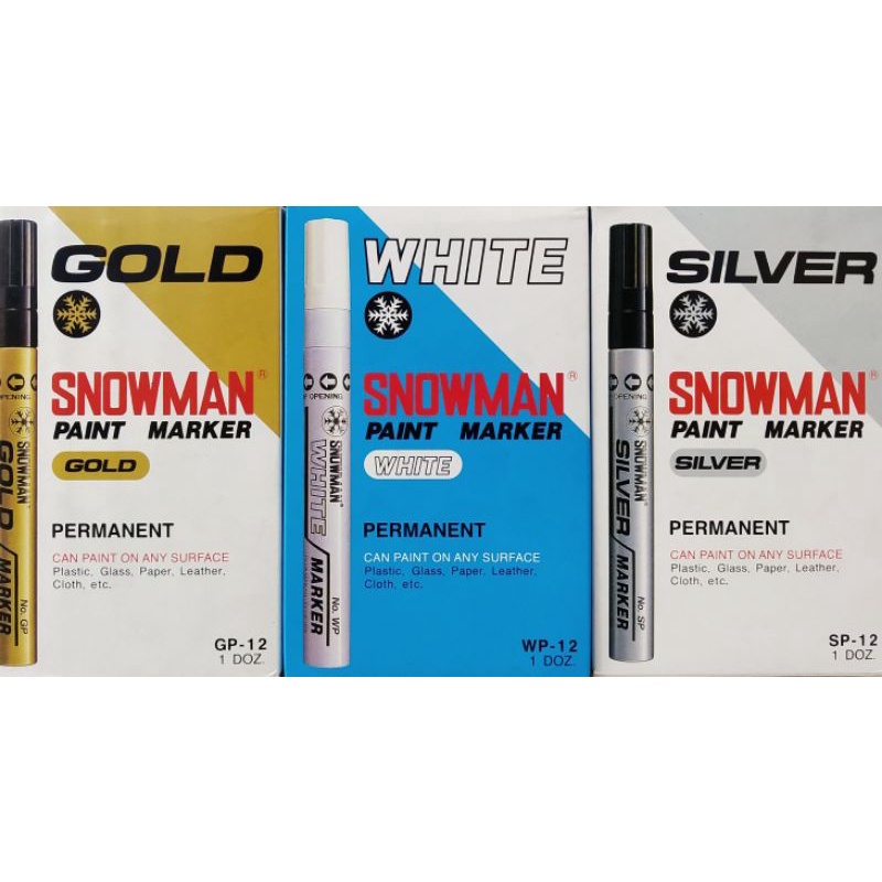 Snowman PAINT MARKER MARKERS (1pack/12pcs) | Shopee Singapore