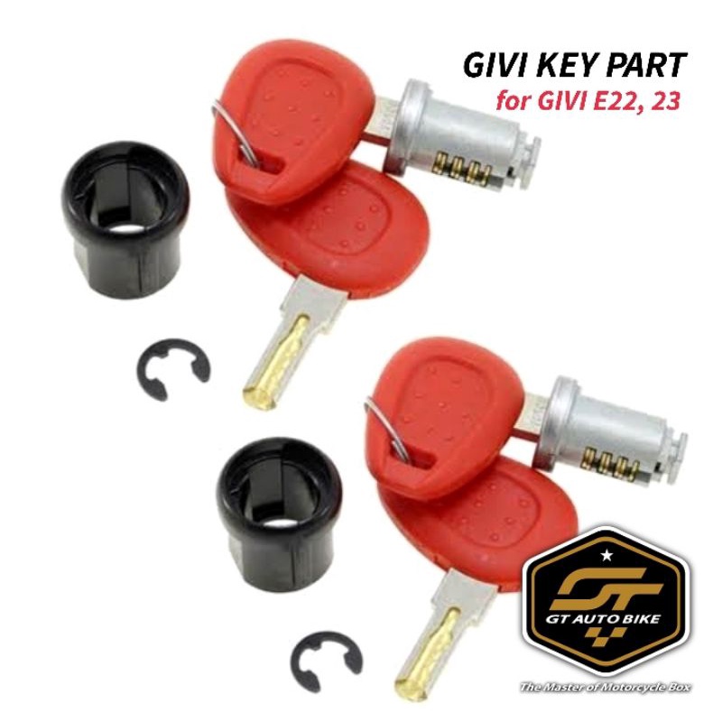 Spare Part Key Set GIVI GIVI Side Box Double Flower Buds | Shopee Singapore