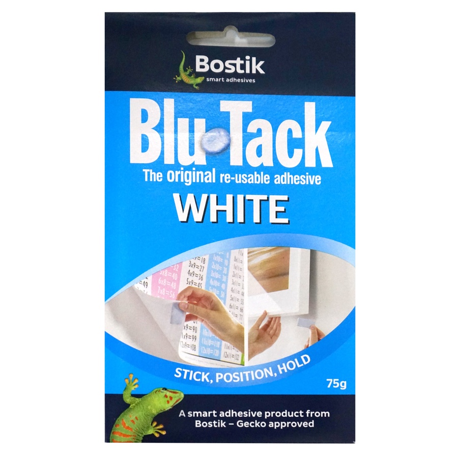 Stationery Haul - Blu Tack White Multipurpose Glue 75g | Shopee Singapore