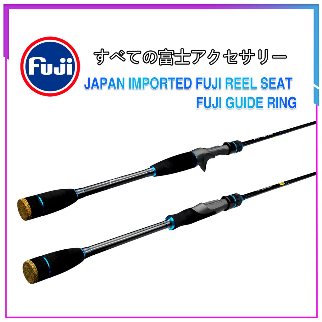 6ft/7ft All Fuji Guide Ring Carbon Fiber Light type medium fishing rod ...