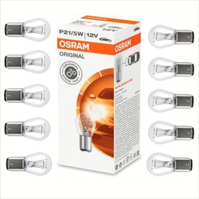 10pcs x 7528 OSRAM P21/5W 12V 21/5W Brake Light Bulb 1157/1016 | Shopee ...