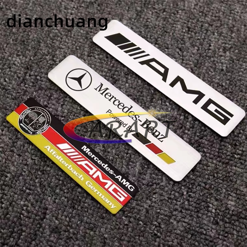 1 x Aluminum Apple Tree AMG Edition AMG Logo Car Sticker Emblem Decal ...