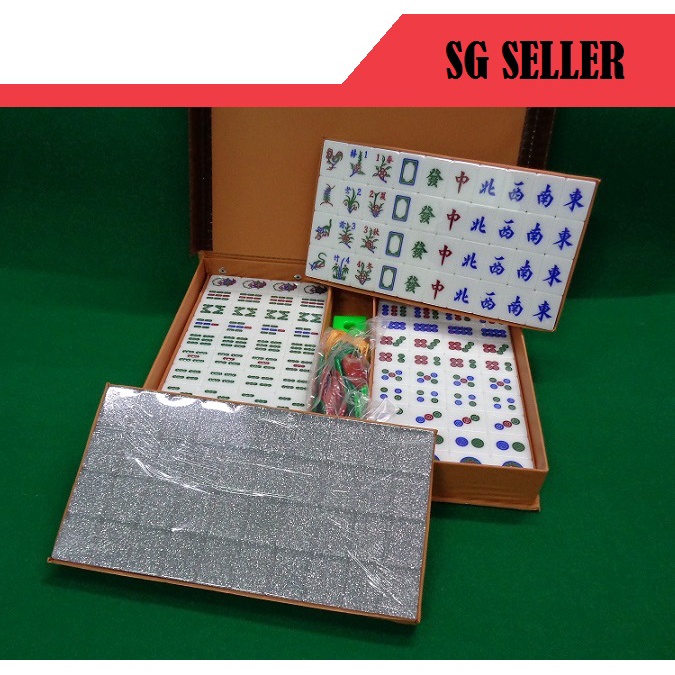 High Quality Crystal Mahjong Set SH / A1 Size 37mm / A2 Size 35mm / 160 ...