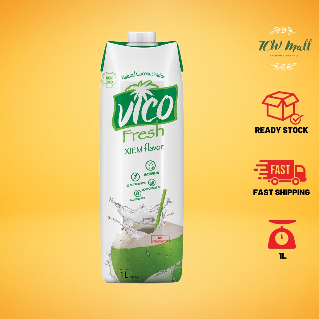 VICO FRESH 100% Fresh XIEM Coconut Water - 1L Prisma Pack (Product Of ...