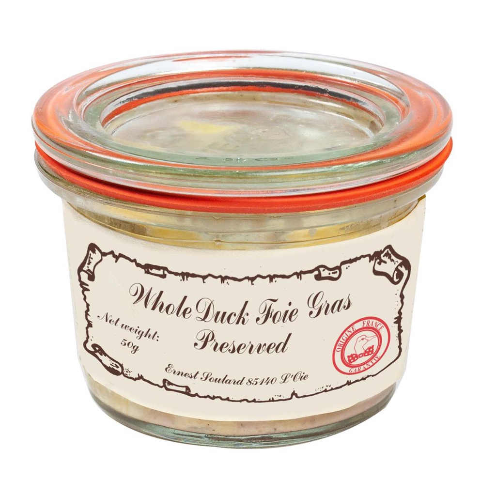 Ernest Soulard Whole Duck Foie Gras In Jar 50gm | Shopee Singapore