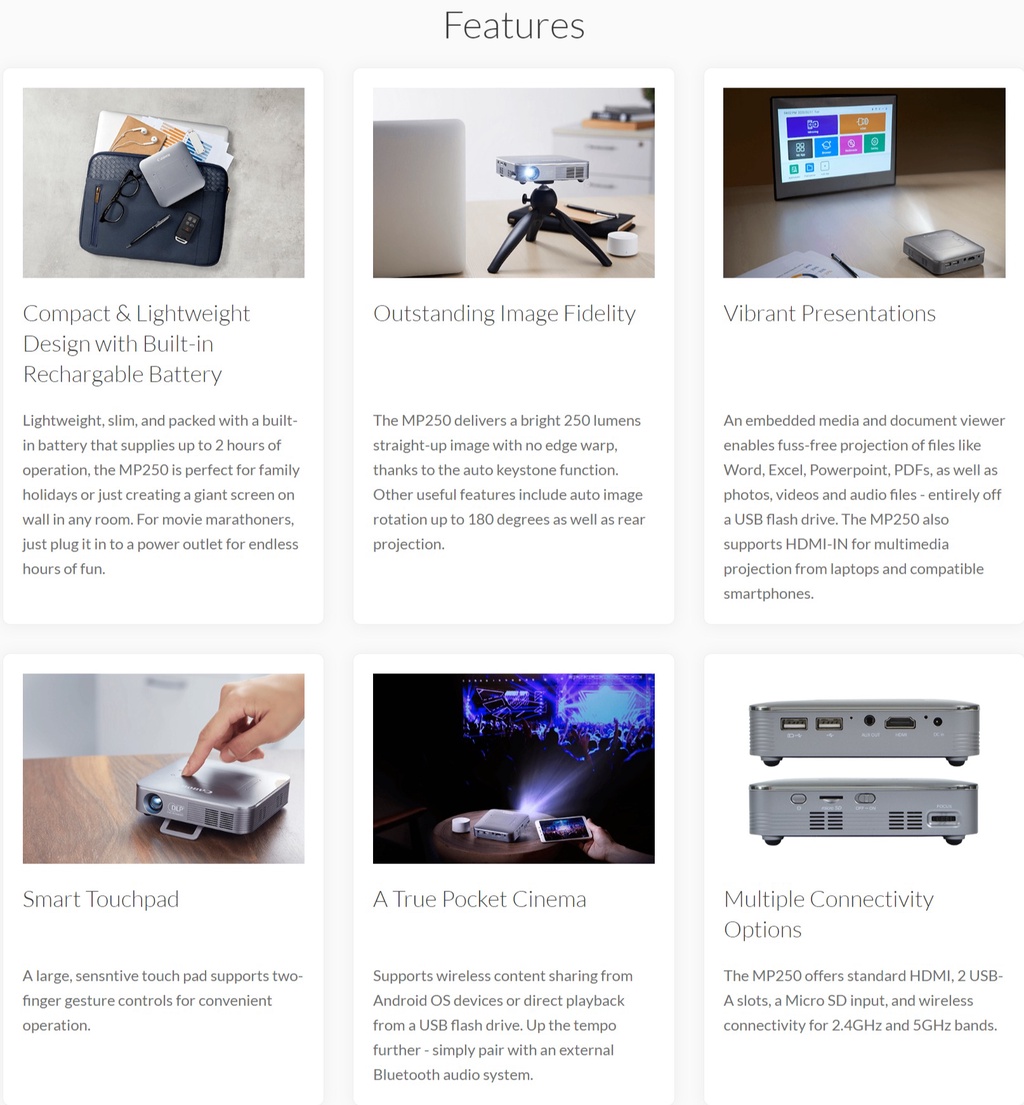 Canon Mini Projector MP250 | Shopee Singapore