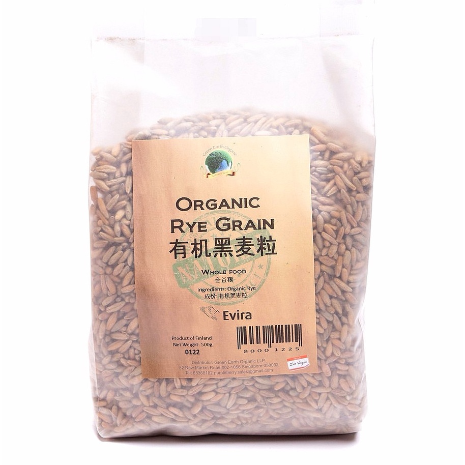 Organic Rye Grain 有机黑麦粒 500g x 2 packets | Shopee Singapore