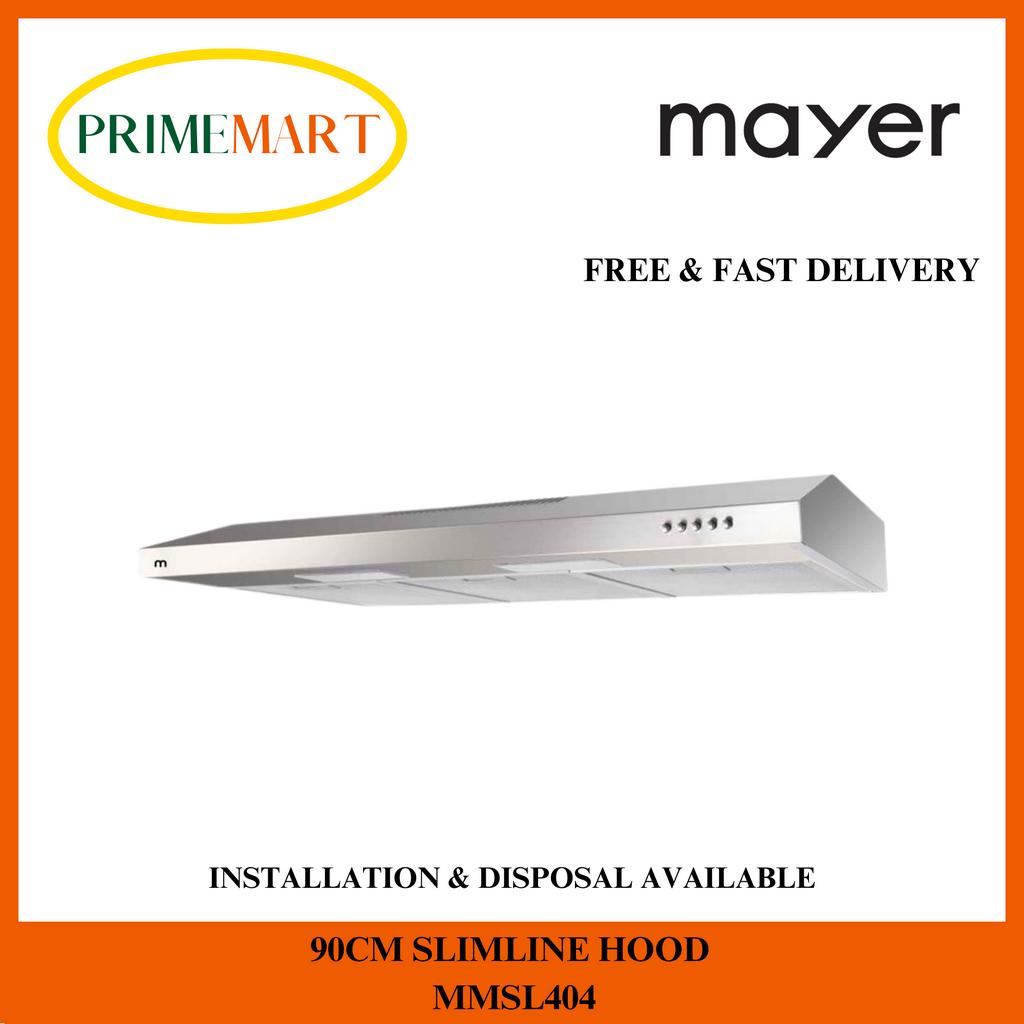 MAYER MMSL404 90CM SLIMLINE HOOD - 2 YEARS MAYER WARRANTY - FREE ...
