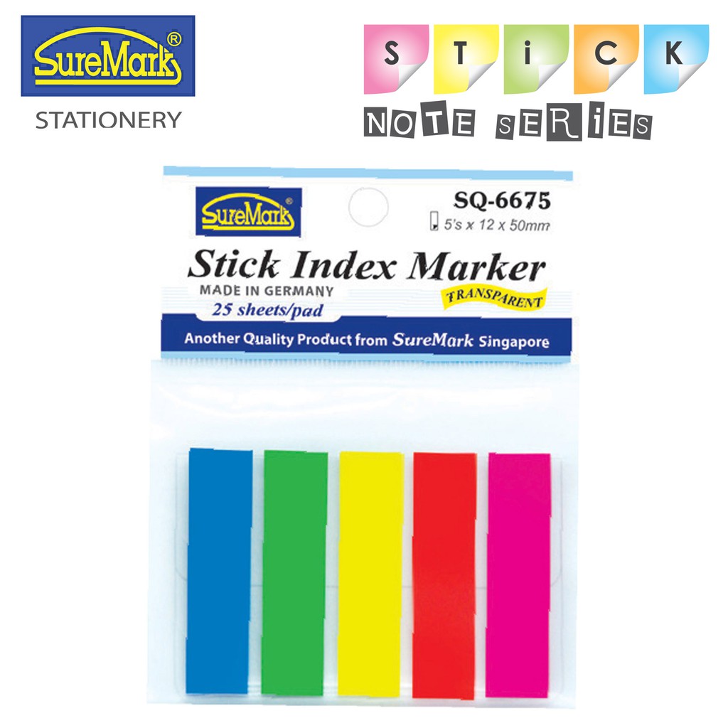 Suremark Transparent Stick Index Marker (3 pcs) | Shopee Singapore