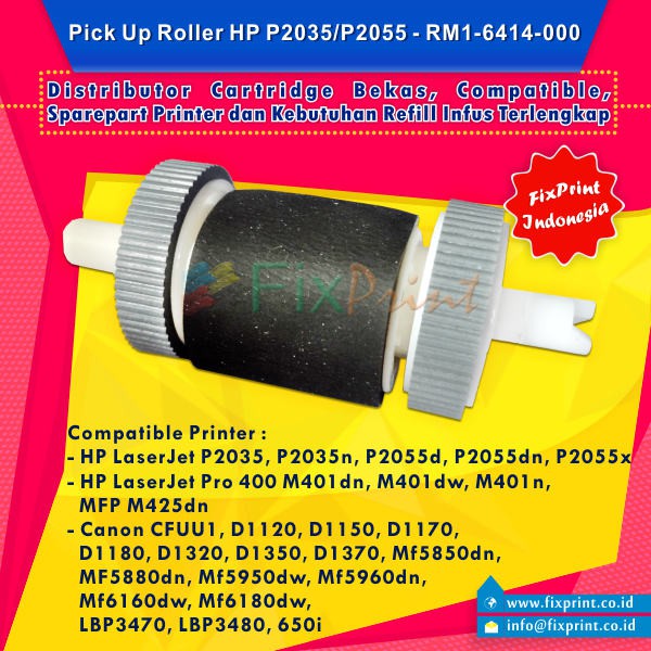 Pick Up Roller HP LaserJet P2035 P2055 Tray 2, RM1-6414-000 HP LaserJet ...