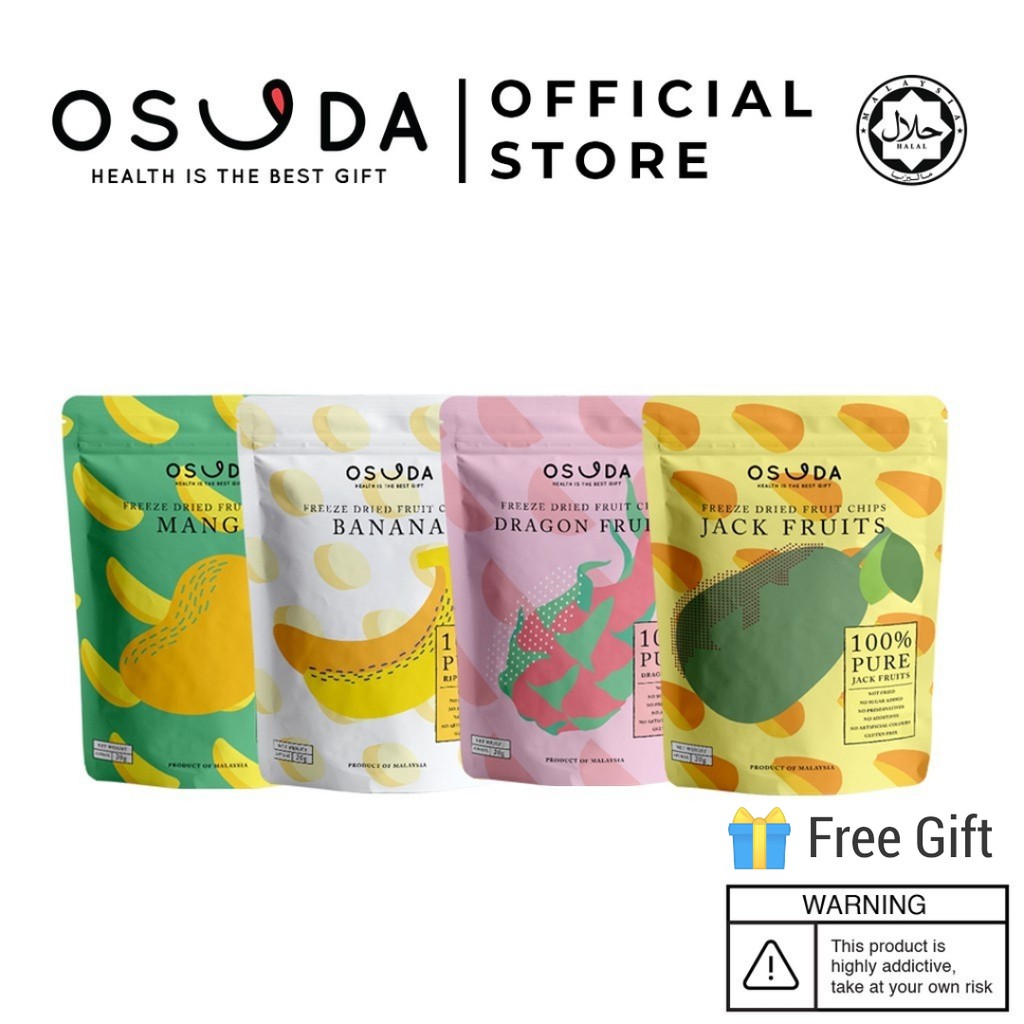 [HALAL] Osuda Healthy Fruit Snacks (20g) | Shopee Singapore