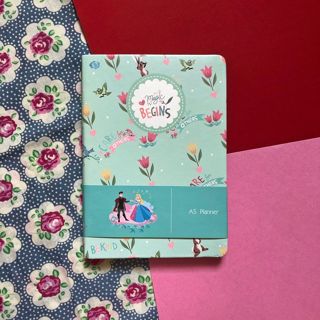 Disney Princess Green Planner Hard Cover Book [ Sleeping Beauty ...