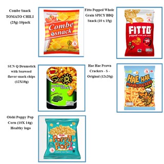 Healthy Choice Snack Combo - 50 packs (combe snack, Hae hae prawn ...