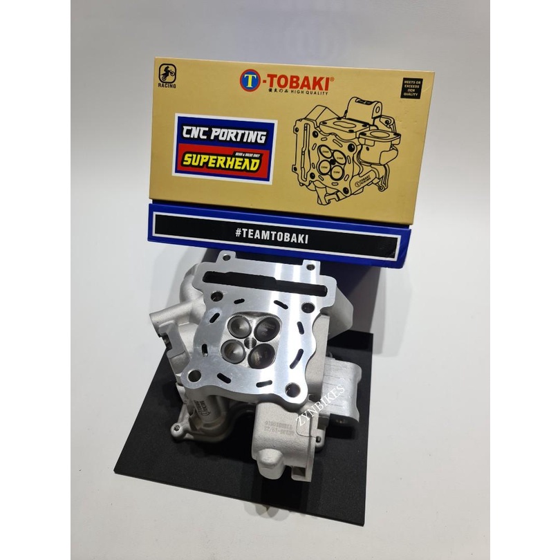 TOBAKI RACING HEAD SUPERHEAD GOLF CNC PORTING YAMAHA SNIPER 150 Y15ZR ...