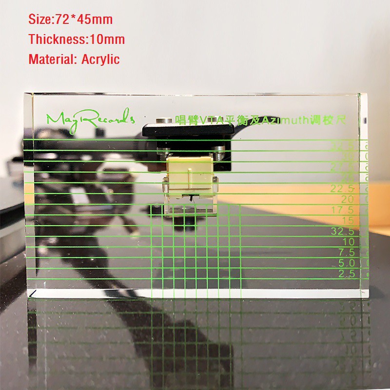 Tonearm VTA & Cartridge Azimuth Alignment Ruler Headshell Alignment ...