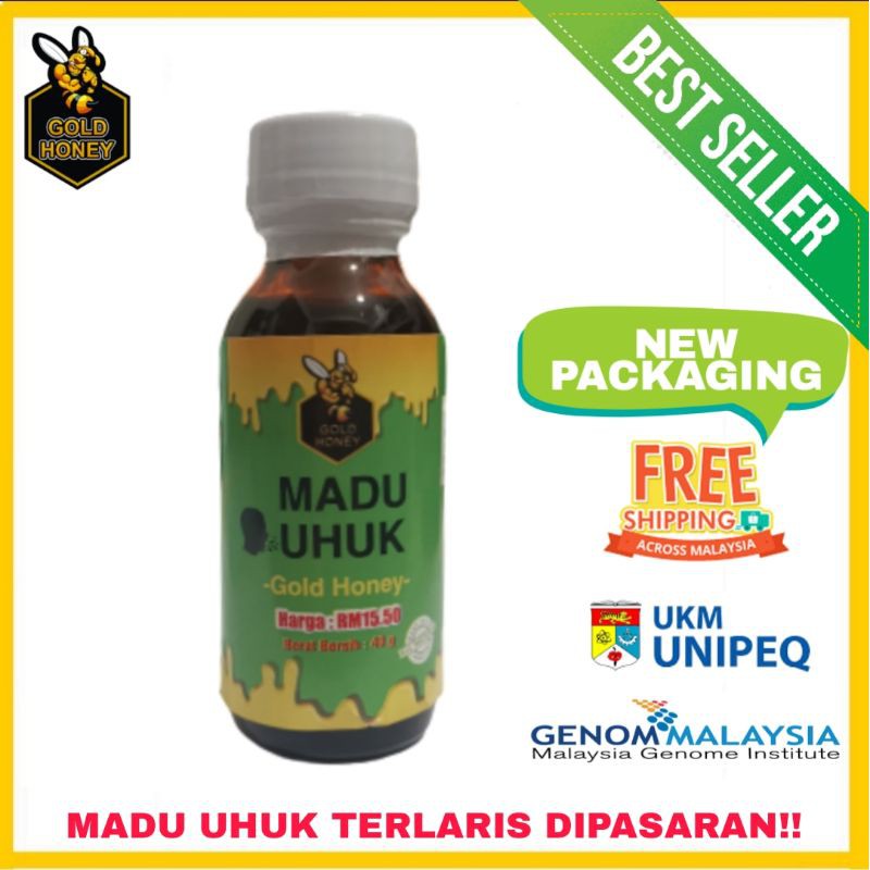 Honey Uhuk Gold Honey (NEW PACKAGING) To Relieve Cough | Shopee Singapore