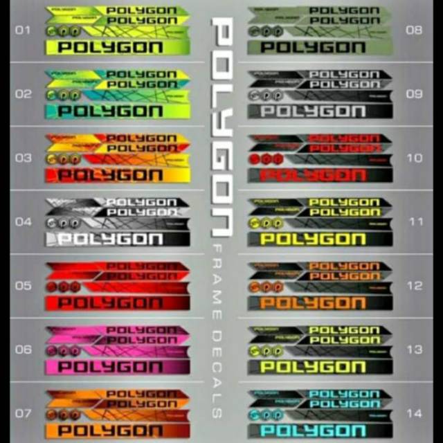 Polygon xtrada Bicycle Sticker Decal. | Shopee Singapore