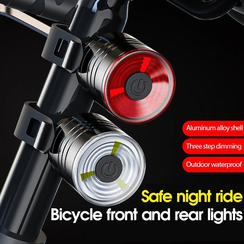 New Bike Light Waterproof Bicycle Front Light Led Taillight With ...