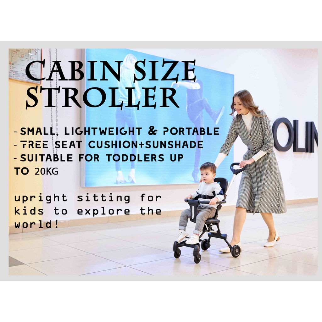 SG Stocks Handy cabin size stroller pram with sunshade and cushion 💓 ...