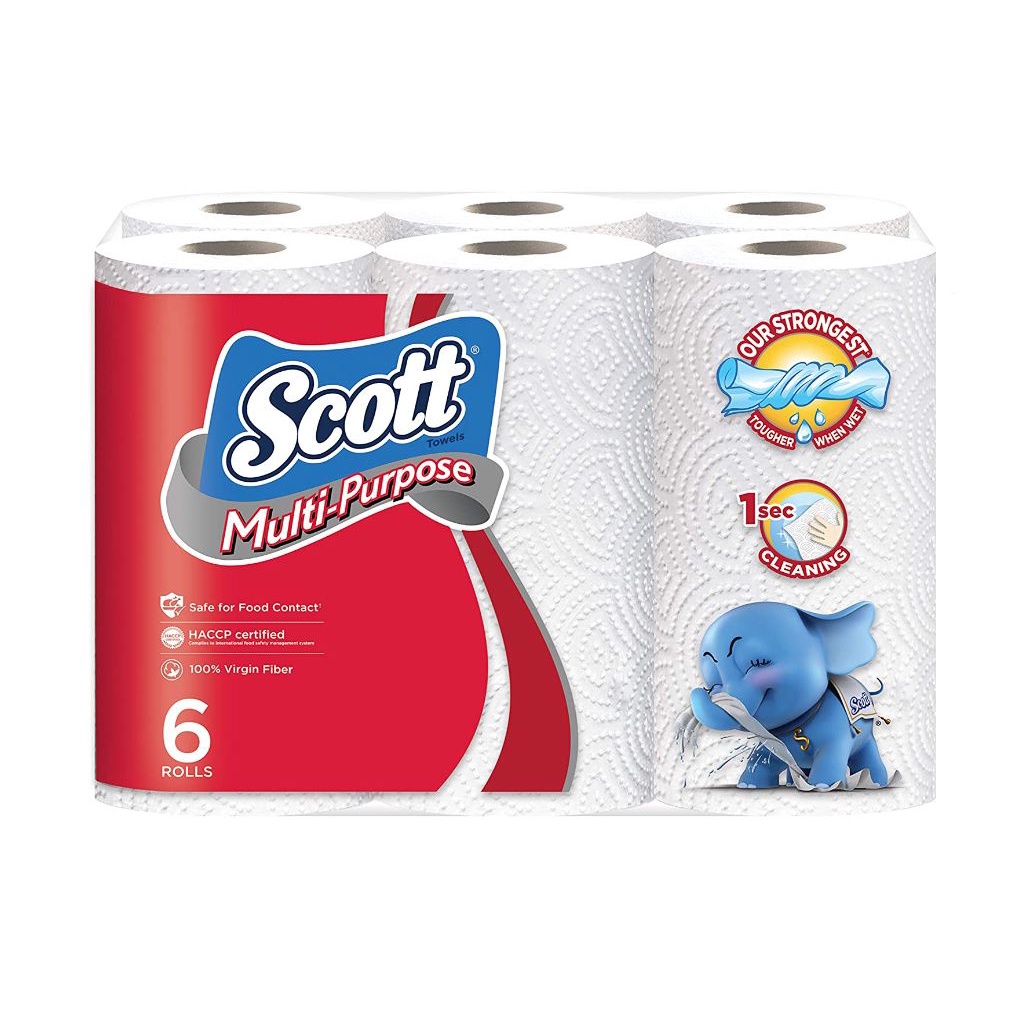 [[Bundle of 4]] Scott Kitchen Towel 6 Rolls/ 8 Rolls ***Total get 4 X6 ...