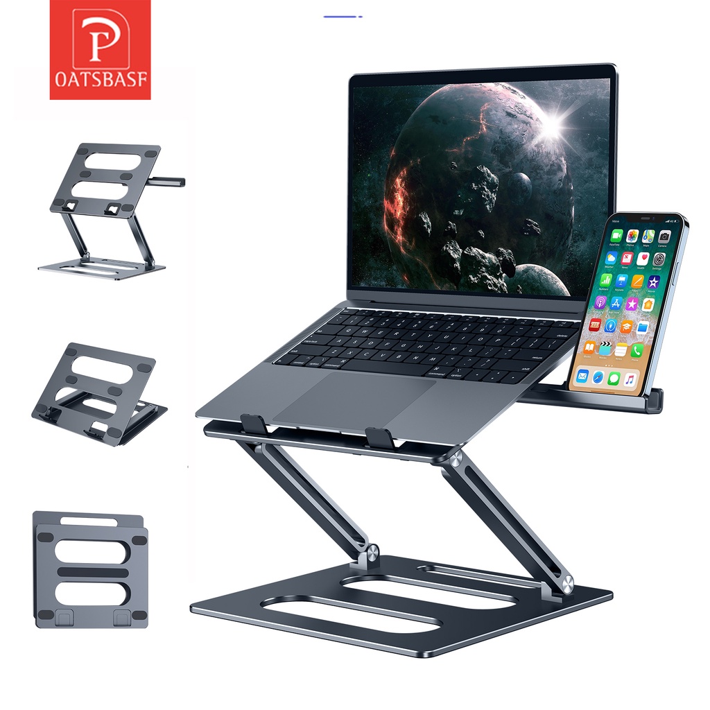 OATSBASF Z08 Portable Laptop Stand Aluminum Foldable Adjustable Height ...