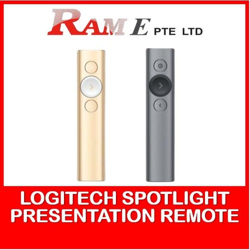 Logitech Spotlight Wireless Presentation Remote With Dual Wireless ...