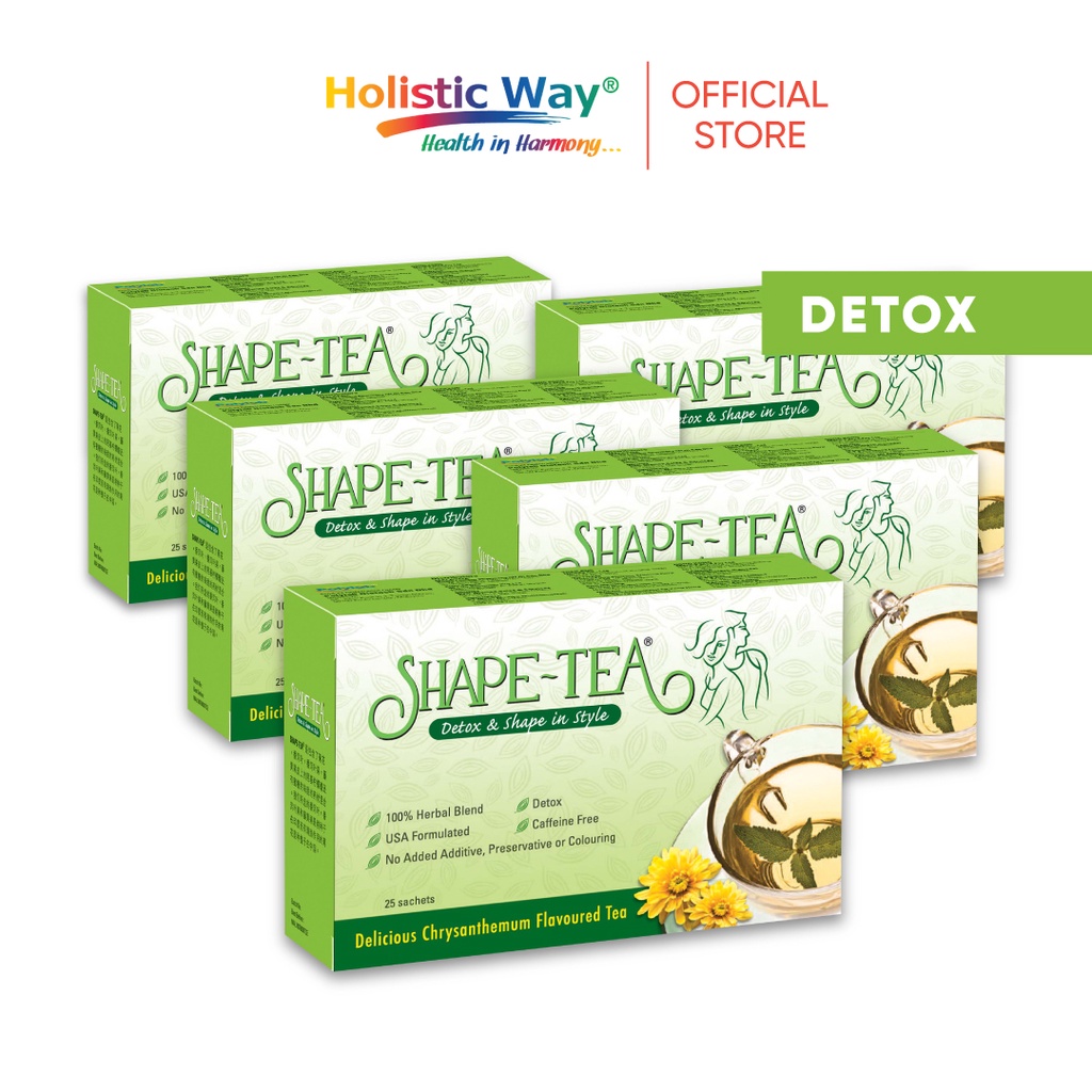 [Bundle of 5] SHAPE TEA Slimming Tea - Detox and Shape in Style (25 ...