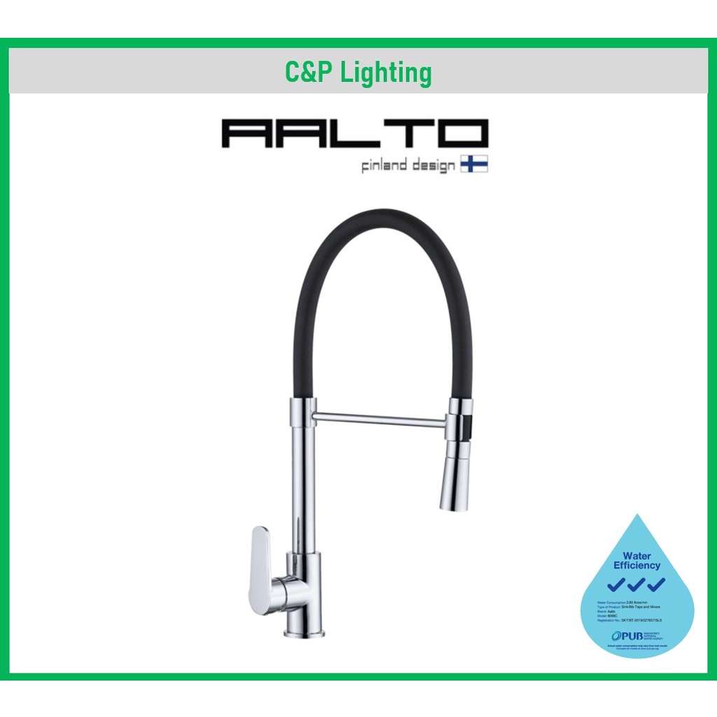 Aalto Mixar Series Pull Down Kitchen Sink Mixer Tap 9088B | Shopee Singapore